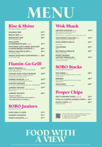 Menus - SOBO Beach
